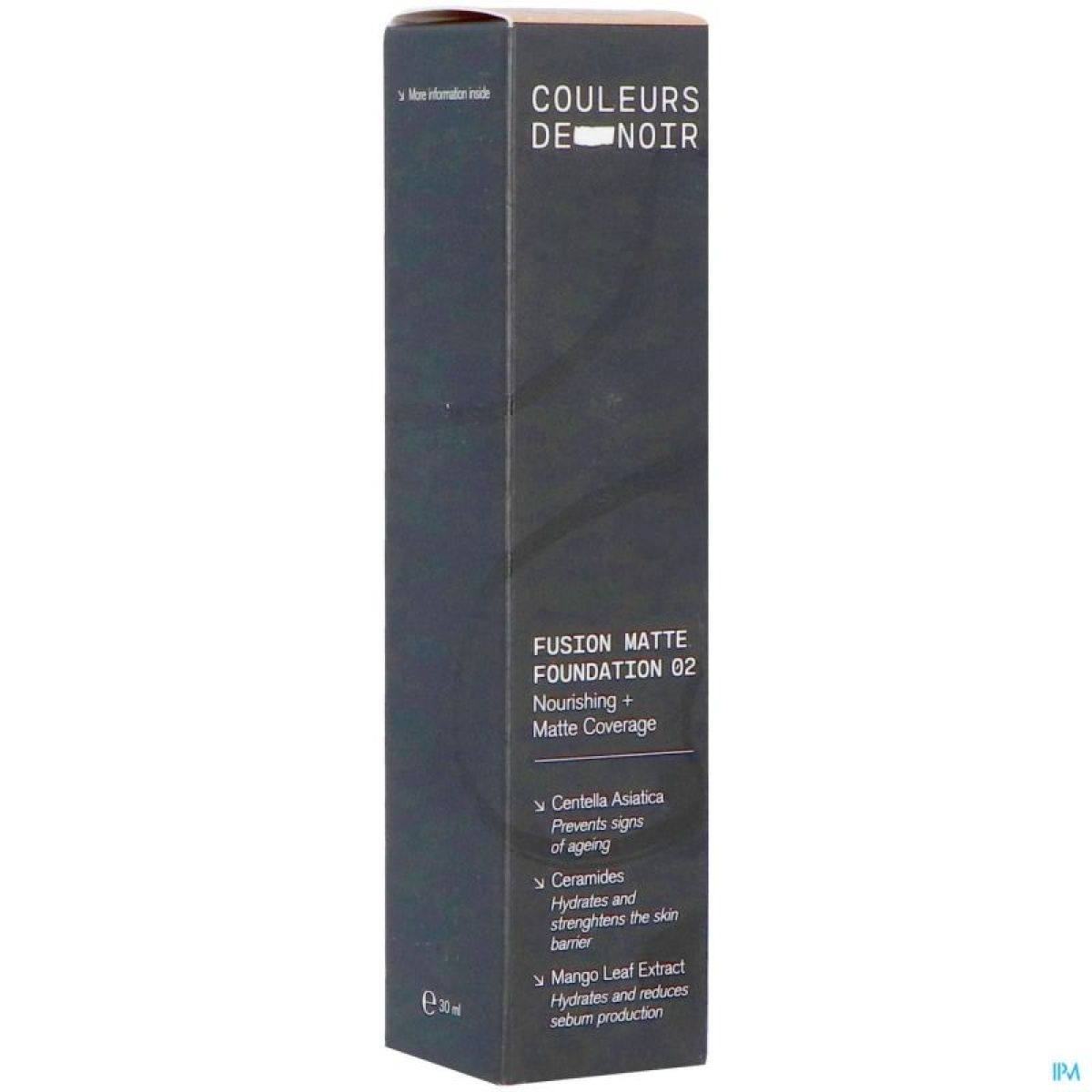 Les Couleurs De Noir Fusion Matte Fond de Teint Ip30 02 28ml