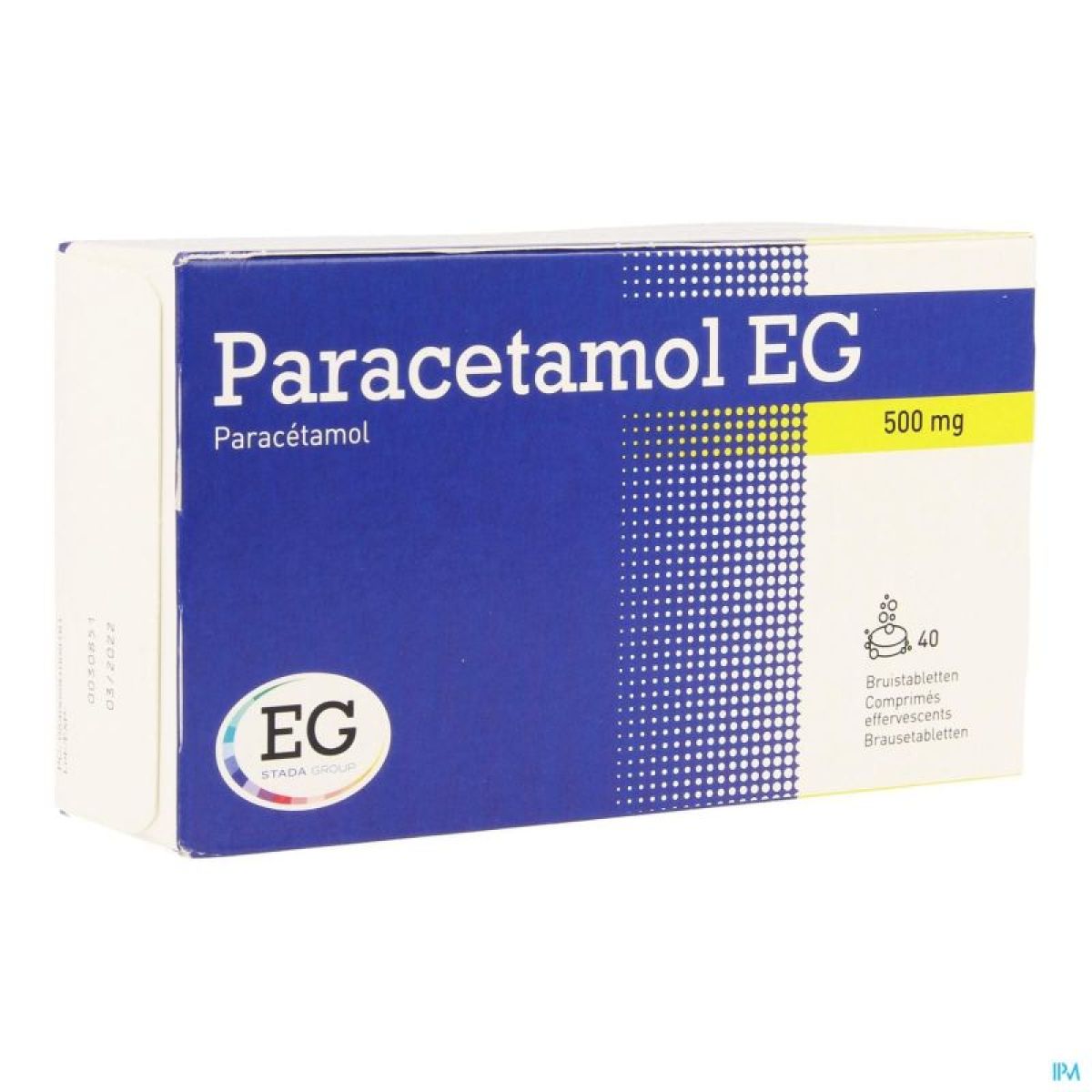 Paracetamol EG 500mg Comprimés Effervescents 40x500mg