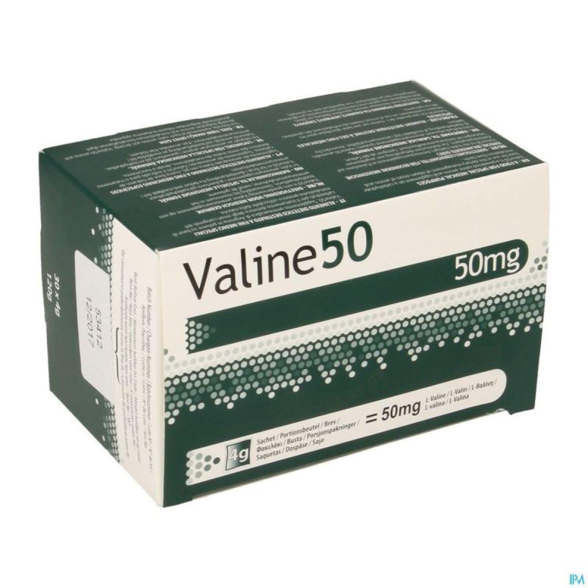 Valine 50 Poudre Sachets 30x4g